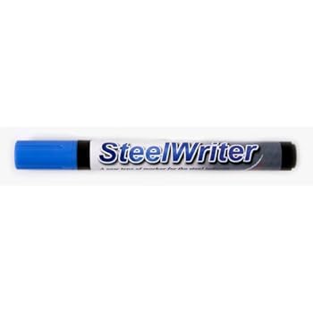 SteelWriter Marker Pen - Black 5mm. For Drawing onto Steel and other ...