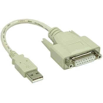 Kabel USB-Tex bis 15 Pin Stecker Joystick Game Port: Amazon.de ...