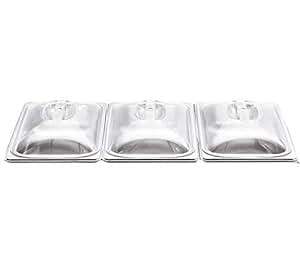 3 x Spare Replacement LIDS for 3 PAN Buffet Warming Food Server Warm ...