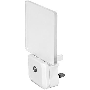 RED Automatic LED Night Light Dusk 2 Dawn LED Sensitive, White, Plug in ...