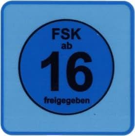 20 Stück FSK 16 Aufkleber / Sticker - FSK ab 16 freigegeben: Amazon.de ...