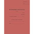 A4 school class attendance register book - red cover: Amazon.co.uk ...