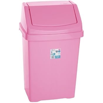 Baby Pink 50L Kitchen Swing Top Waste Bin: Amazon.co.uk: Kitchen & Home