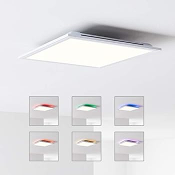 Panneau LED 32 W Plafonnier carré 40 x 40 cm avec télécommande ...