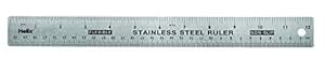 Helix 12 inch 30cm Steel Ruler: Amazon.co.uk: Office Products