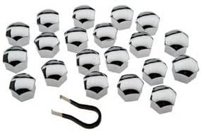Wheel Nut Covers - Chrome for 17mm Wheel Nuts: Amazon.co.uk: Car ...