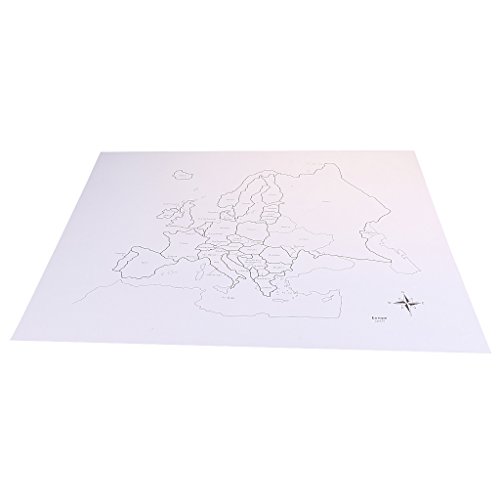 Magideal Montessori Geography Labeled Control Map Europe Control Map ...