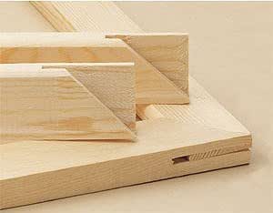 Complete Stretcher Bars Kit Set For Oil Painting 24x36" Canvas Wooden ...