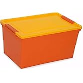 Nilkamal Plastic Stackable Storage Box With Wheels