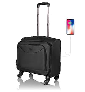 Suntop Tech Wheelie USB Laptop Trolley Bag with 360 Degree Rotating 4 ...
