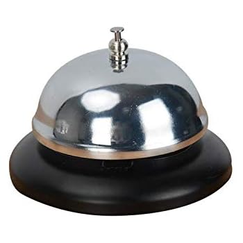 SODIAL(R) Cloche Sonnette Clochette Table Bar Hotel Reception Comptoir ...