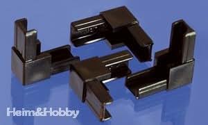 Eckverbinder 4 St., für Profil-Eckverbindungen, passend für U-, H- und ...