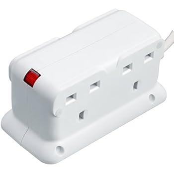 Mini Multi Plug Extension - 4 Plug Sockets In 1: Amazon.co.uk: DIY & Tools
