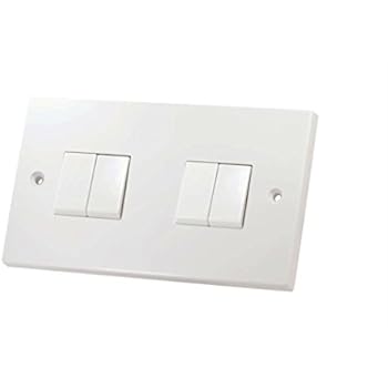 MK Logic Plus 4-Gang 2-Way 10AX Light Switch White by MK: Amazon.co.uk ...