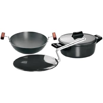 Buy Hawkins Futura Non-Stick Cookware, 7-Pieces, Black Online at Low ...