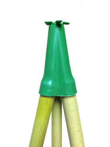 Pack of 24 Yuzet Pyramid Rubber cane toppers Garden Bamboo Topper Caps ...