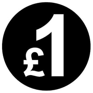 From 99p to £10 - Pack of 200 Black 20mm Price Stickers / Sticky Labels ...