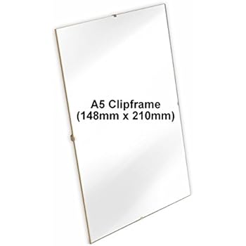 A5 Clip Frame Picture Photo Frames A5 Frameless Poster Acrylic 148mm x ...
