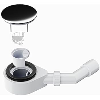 Shower Tray Waste Trap 90 mm Diameter | Nordona® VersoFlat | Fast Flow ...