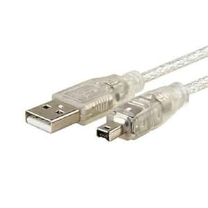 USB Male to Firewire IEEE 1394 4 Pin Male iLink Adapter: Amazon.co.uk ...