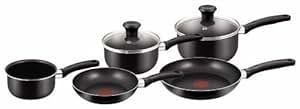 Tefal Delight Cookware Set - Black, 5 Pieces: Amazon.co.uk: Kitchen & Home