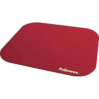 Fellowes Solid Colour Mouse Pad - Red: Amazon.co.uk: Computers ...