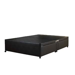 Universal Divan Bed Base - Contemporary Design - Faux Leather - Inky ...