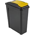 25L Slimline Recycle Kitchen Waste Bin 25 Litre Plastic Storage Bin ...