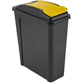 25L Slimline Recycle Kitchen Waste Bin 25 Litre Plastic Storage Bin ...