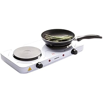 Russell Hobbs 2 Plate Mini Hot Plate Hob 15199, 1500 W - Stainless ...