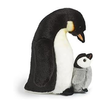 Suma Collection Cuddly Plush King Penguin with Chick Soft Toy 50cm ...