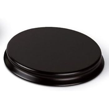 Round Wooden Display Plinth / Base - Diameter 20cm (Top) Mahogany ...