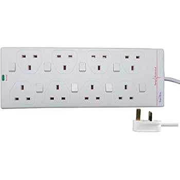 SWN82 Masterplug 8 Gang 2m Individually Switched Extension Lead by ...