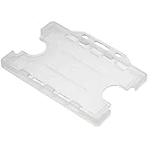 CKB LTD® Vertical Double Sided Rigid Slide in Open Faced ID Card Badge ...