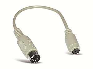 PS2 Tastaturadapter 5 DIN Stecker auf PS2 Buchse 0.15m: Amazon.de ...