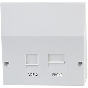 BT Telephone ADSL Broadband Faceplate Filter Adaptor (Centralised ...