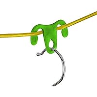 Aieve Washing Line Hanger Hooks, 24 Pack Clothes Hangers Hook Windproof ...