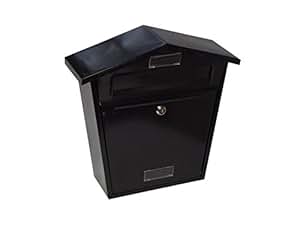 Black Post Box, Letter Box, Mailbox: Amazon.co.uk: DIY & Tools