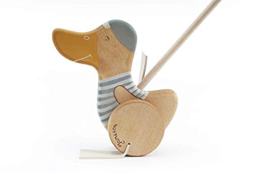 Schiebespielzeug Ente Holz, Personalisierte Geschenke zum 1-2 ...