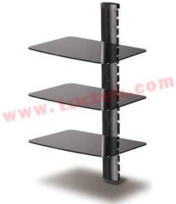 3 Tier Floating Glass Shelf Unit: Amazon.co.uk: Electronics & Photo