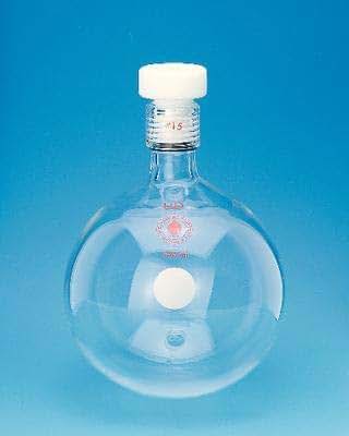 ACE Glass 8417-13 Round Bottom Pressure Flask with Thermowell, 25 Thred ...