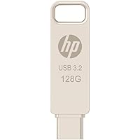 HP 818w 128GB USB 3.2 Flash Drive Silver Metal : Amazon.in: Electronics