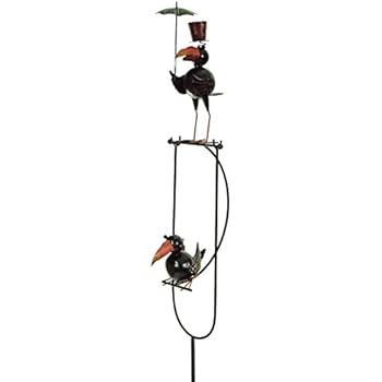 east2eden Spinning Balancing Big Love Birds Metal Garden Wind Spinner ...