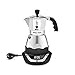 Bialetti Easy Timer elektrischer Espressokocher für 6 Tassen / Alu ...