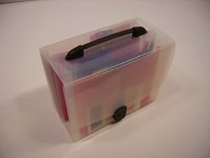 Mini A5 Clear 12 Part Pocket Expanding File Folder: Amazon.co.uk ...