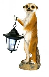 Meerkat with Solar Lantern Ornament: Amazon.co.uk: Garden & Outdoors