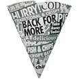 30 x Disposable Newsprint Paper Chip Cones party take away : Amazon.co ...
