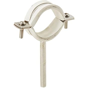 Double Bolt Design 50mm Dia PVC Pipe Tube Fastener Cinch Clamp Bracket ...