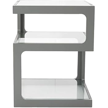 ModaNuvo Culley Side Lamp Coffee Bedside Table Full Black High Gloss ...