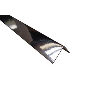 Chrome Panel Trim 10mm Rigid Right Angle Chrome Edging Trim-100% Waterproof-Use with Claddtech ...